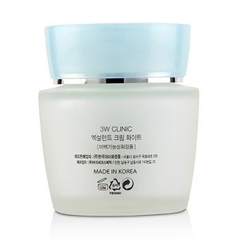 3W Clinic - Excellent White Cream (Intensive Whitening) - For Dry to ...