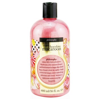 フィロソフィー Philosophy Pink Chocolate Macaroon Shampoo, Shower Gel & Bubble ...