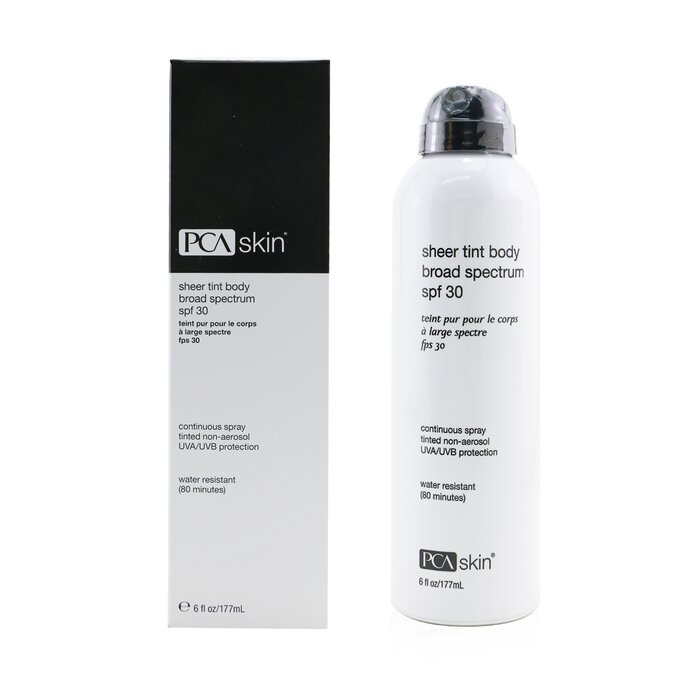 PCA Skin Sheer Tint Body Broad Spectrum SPF 30 (Continuous Spray Tinted ...